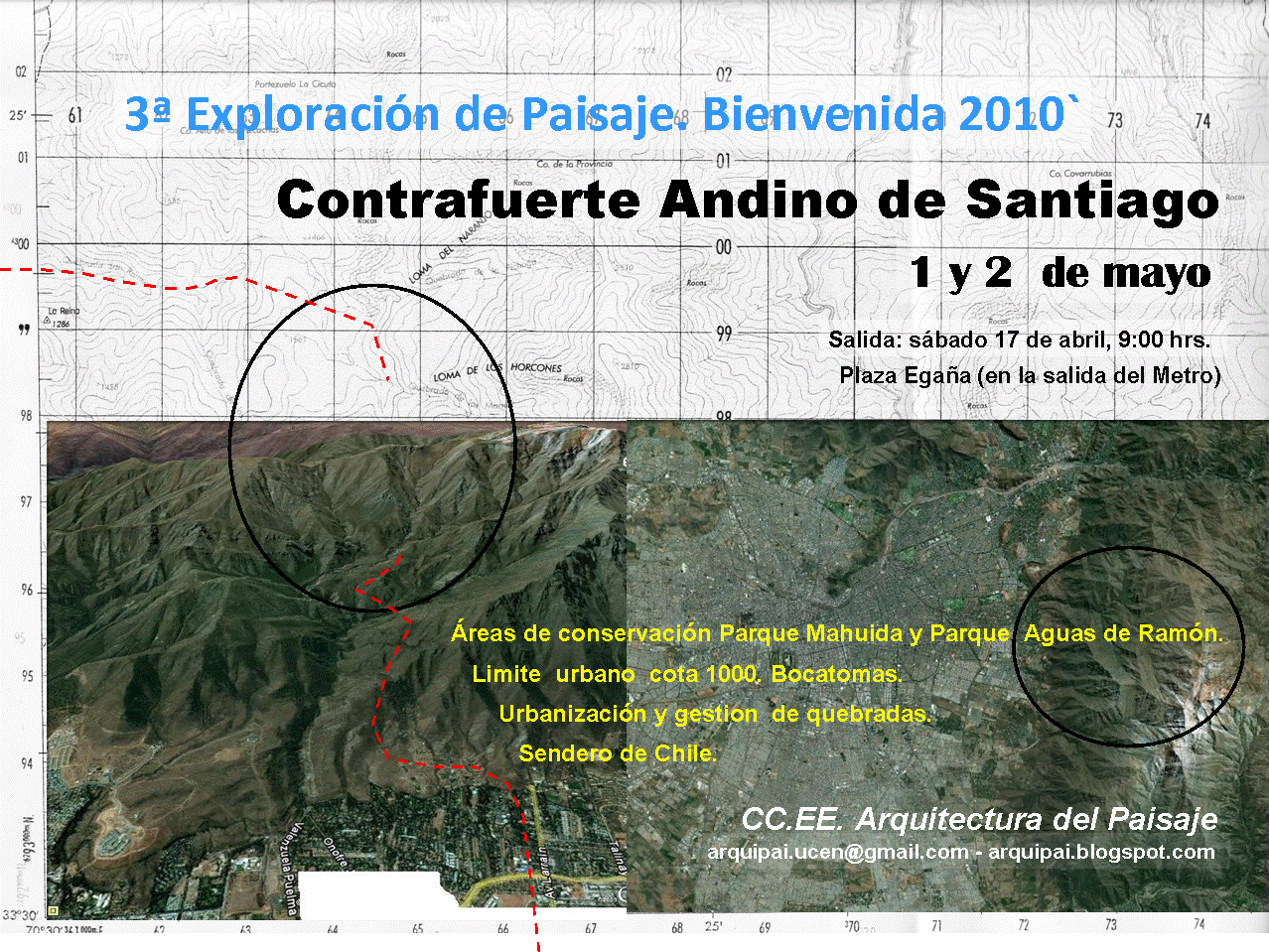 Nuestro Paisaje: Exploracion de Paisaje Contrafuerte andino de Santiago
