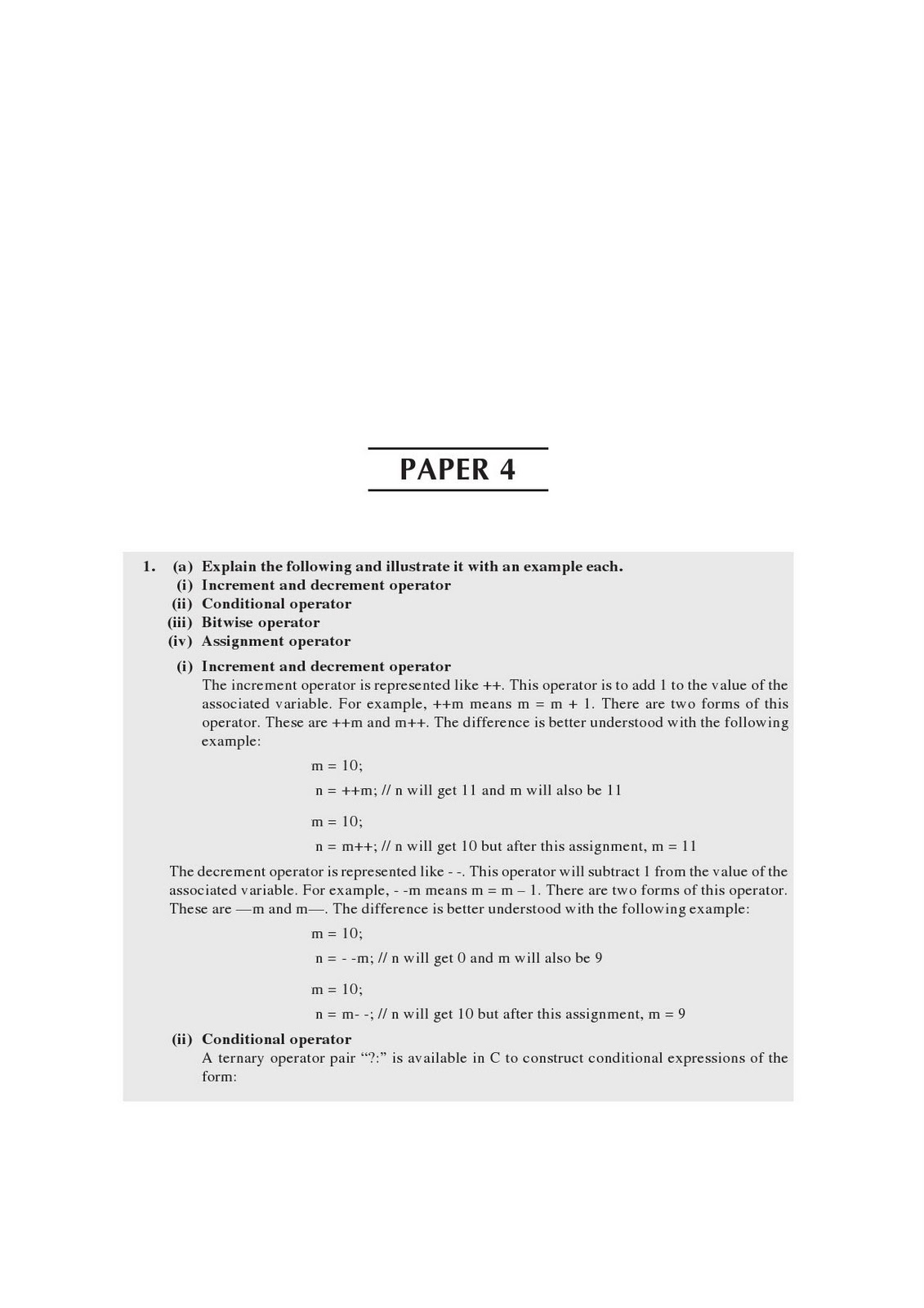 DJRIET 1st B.Tech: Model Question Paper 4