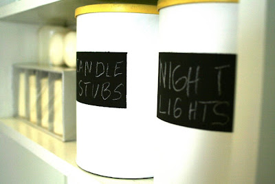 Love Live Survive Home: Blackboard spray paint labels DIY