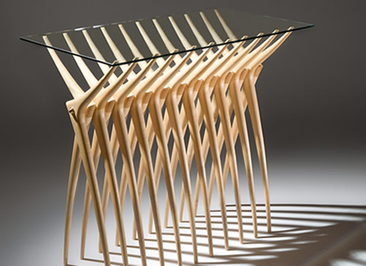 DESK WITH DESIGN AS HUMAN BONE FORMATION - HOME DESIGN | INTERIOR ...