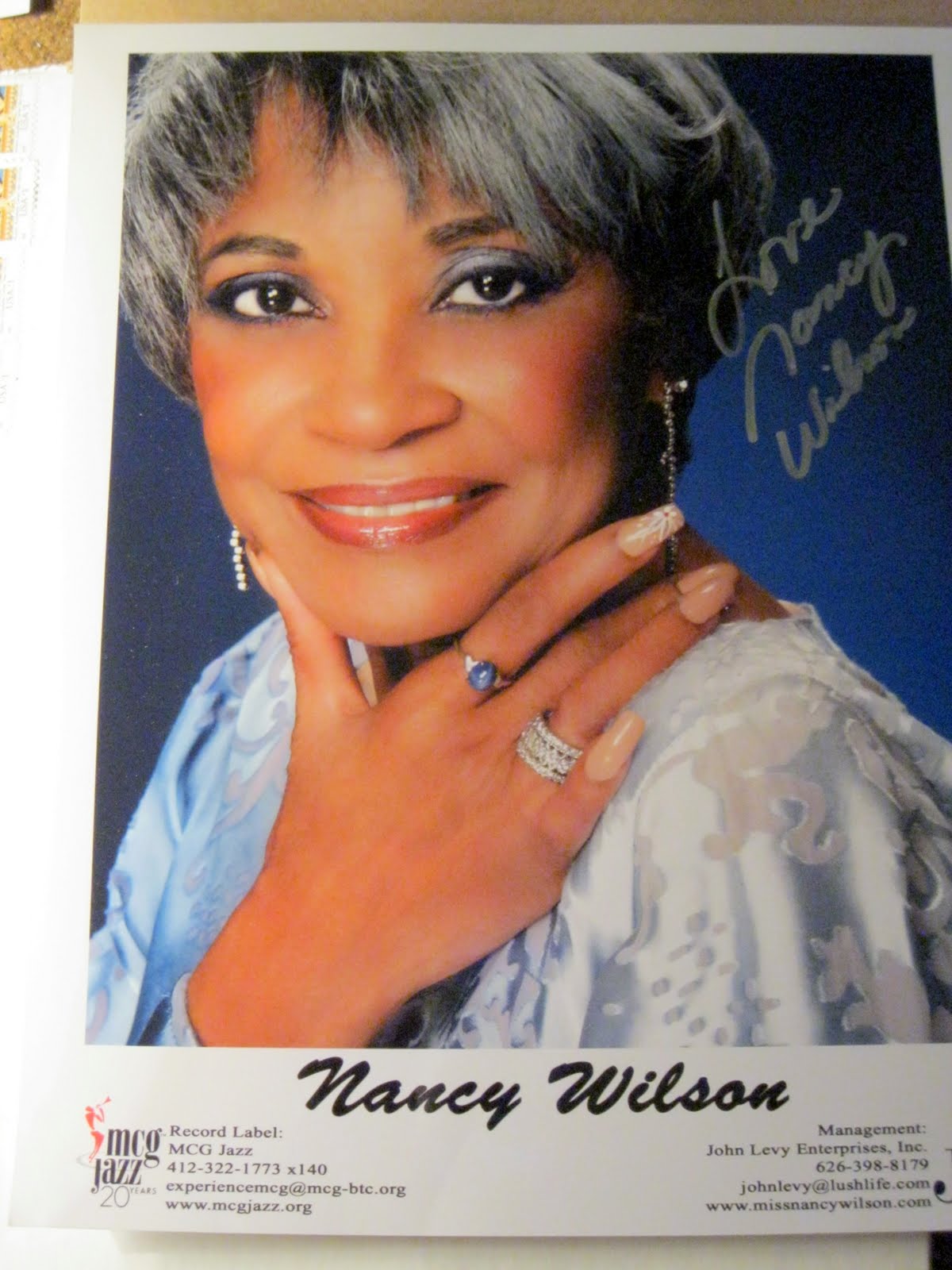 Autograph VIP: Succes 2011: Nancy Wilson, jazz living legend