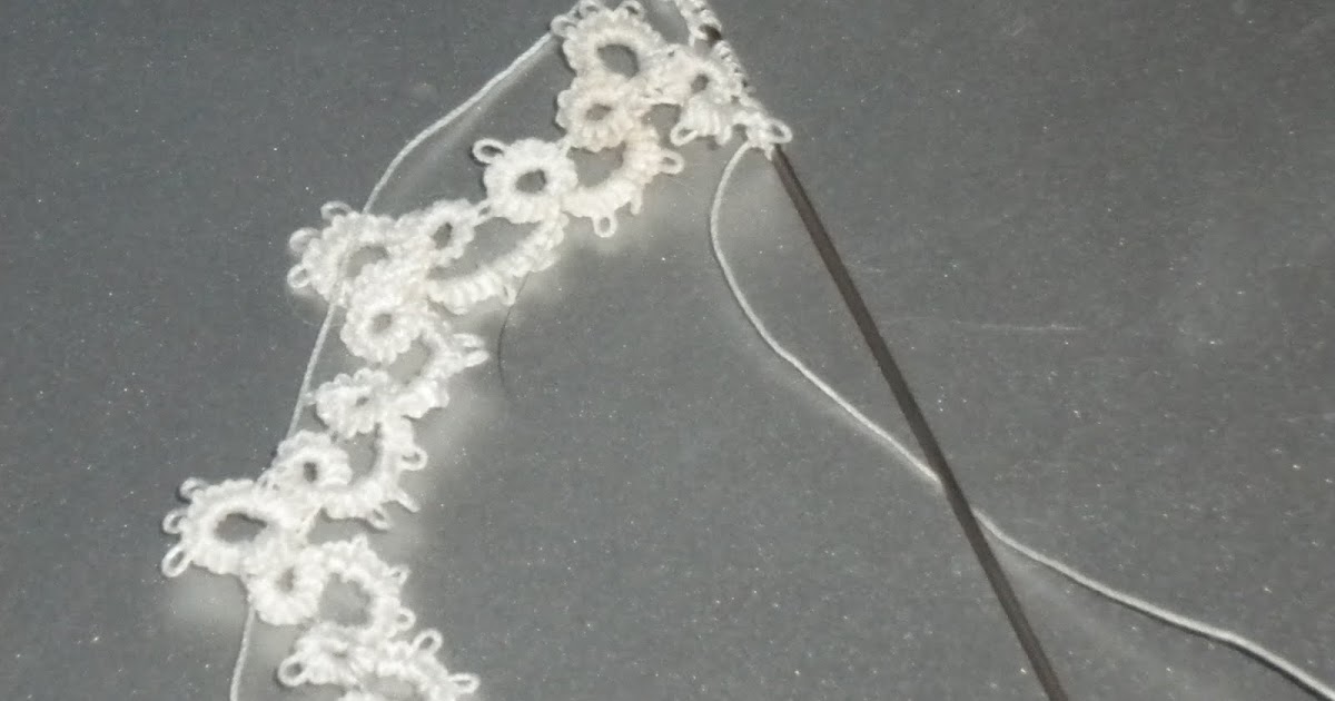 Midnightsky Fibers: Needle Tatting a Simple Edging
