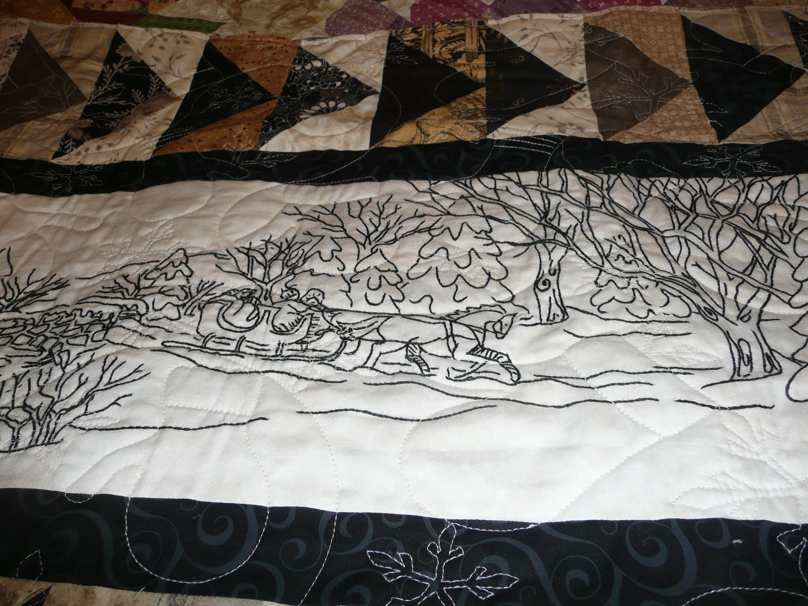 Acorn Ridge Quilting: Carol's Over The River and Through the Woods Quilt