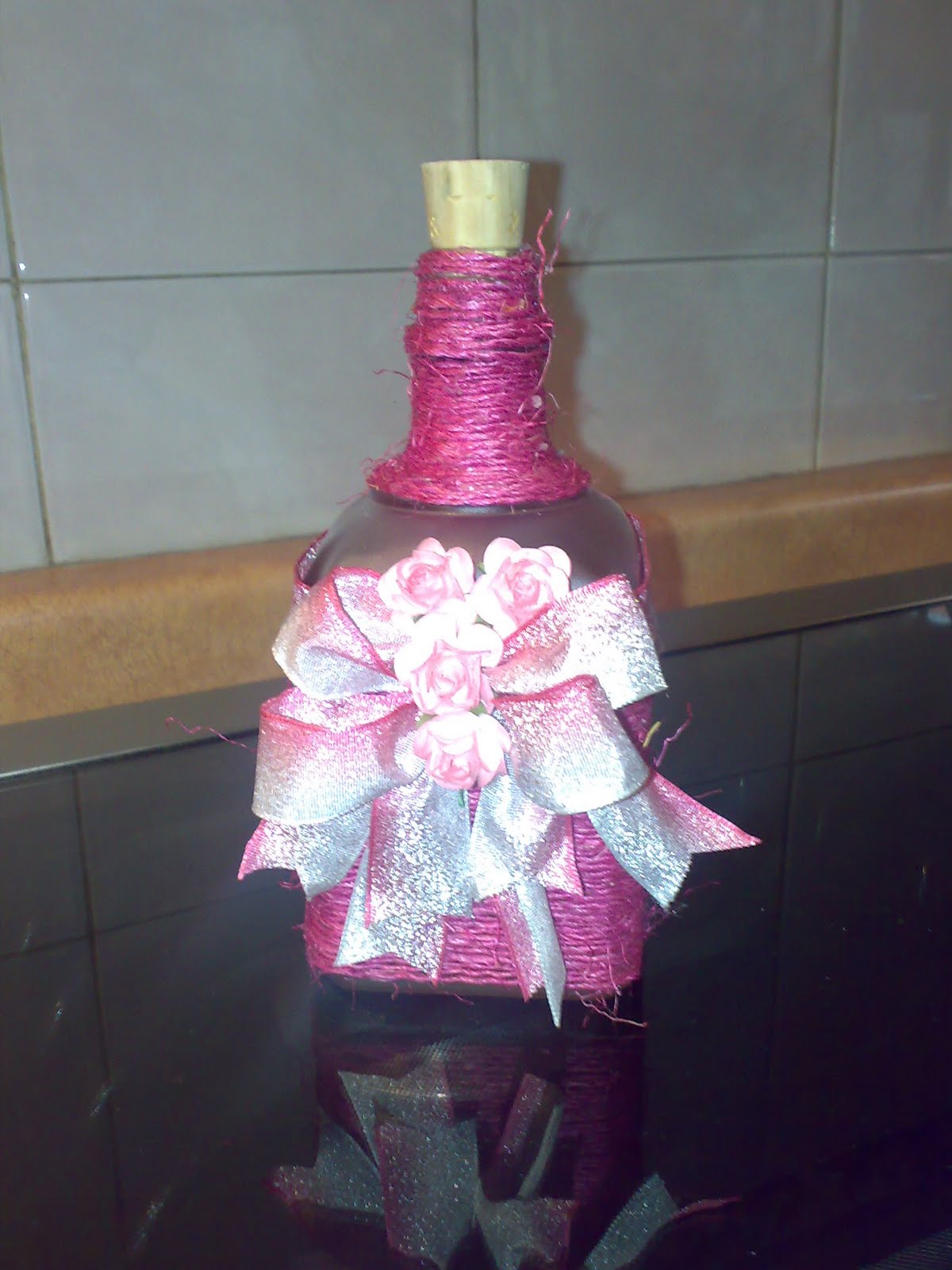 CREACIONES LUZMA: BOTELLAS DECORADAS