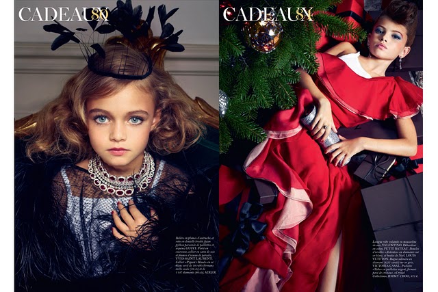 Too young to model? 6-year old models in French VOGUE