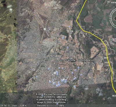 KAREN: MAPA SATELITAL DE CUCUTA