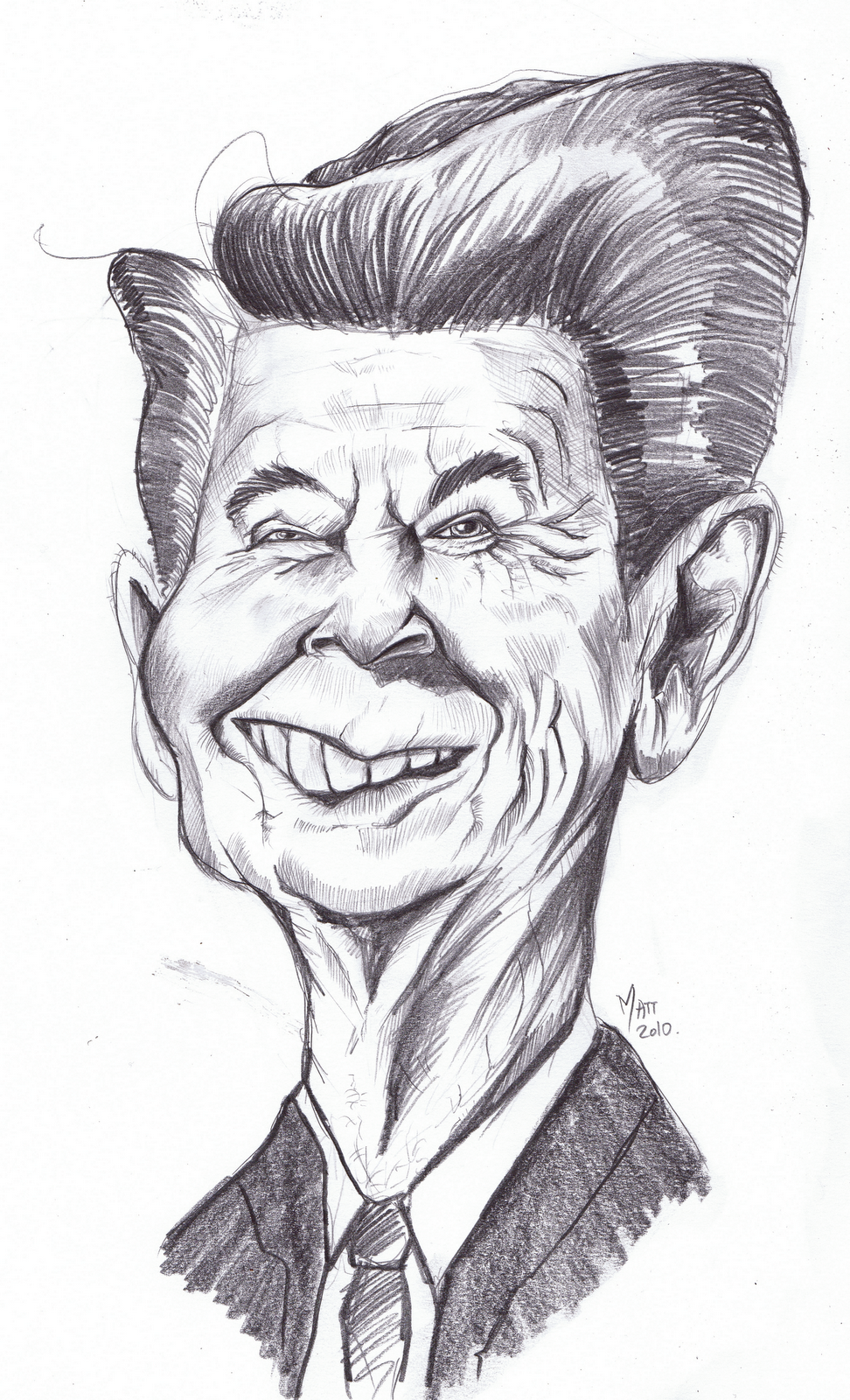 Matt Ryder Caricature: Ronald Reagan Matt Ryder Caricature: Ronald Reagan