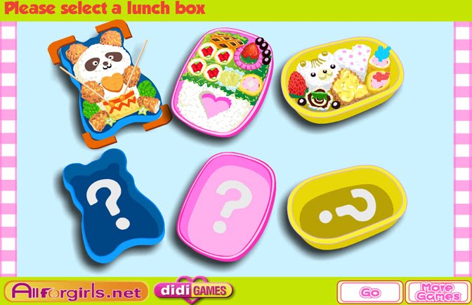 Bento Lunch Blog: Fun: Bento-Online-Game - Yummy Homie Lunch