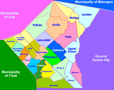 Galing (Great) News: Mindanao Outreach: Map of Maligo & Mt. Matutum in ...