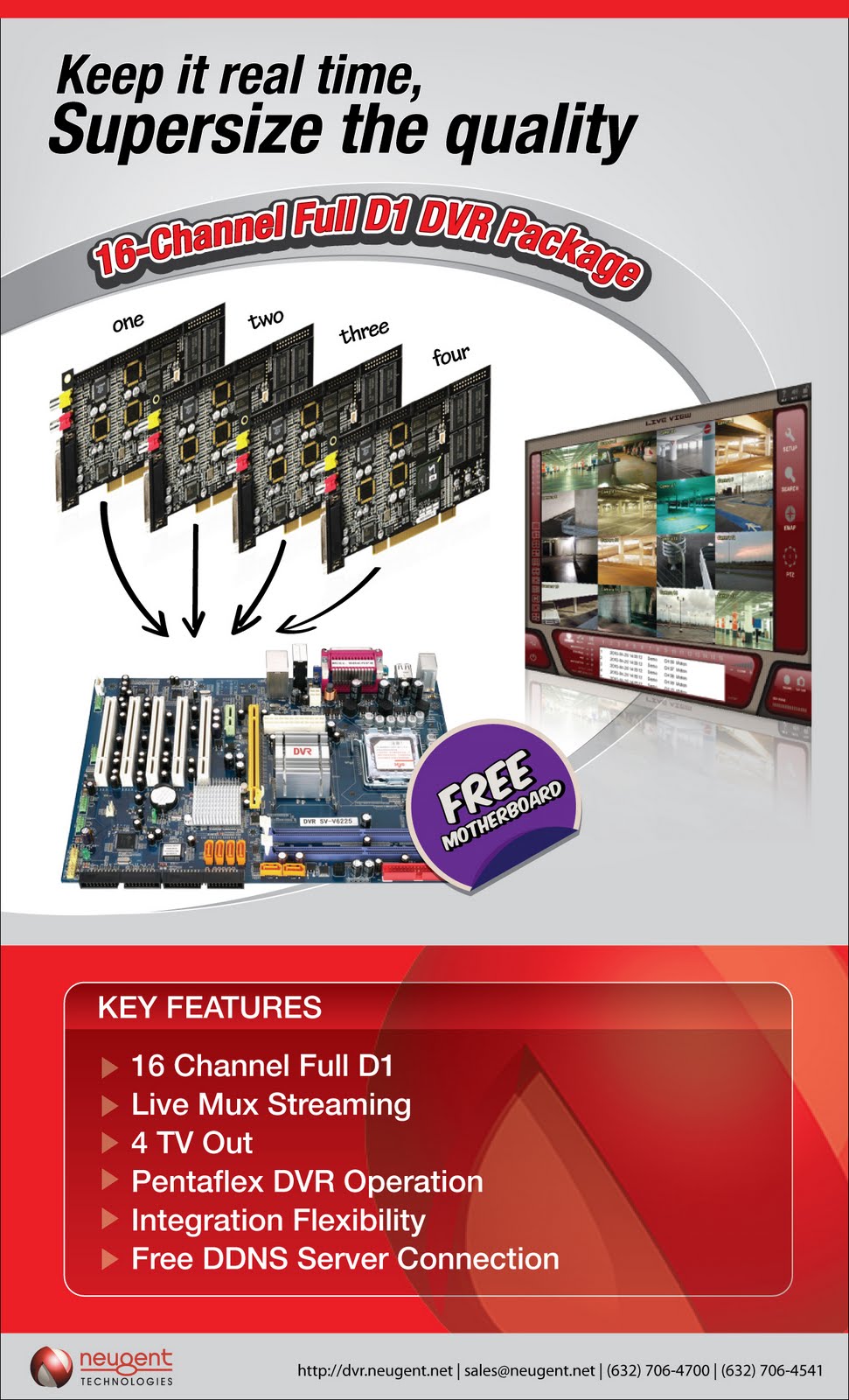 Security Made Easy (The Rise of IoT): 16CH Full D1 DVR Package