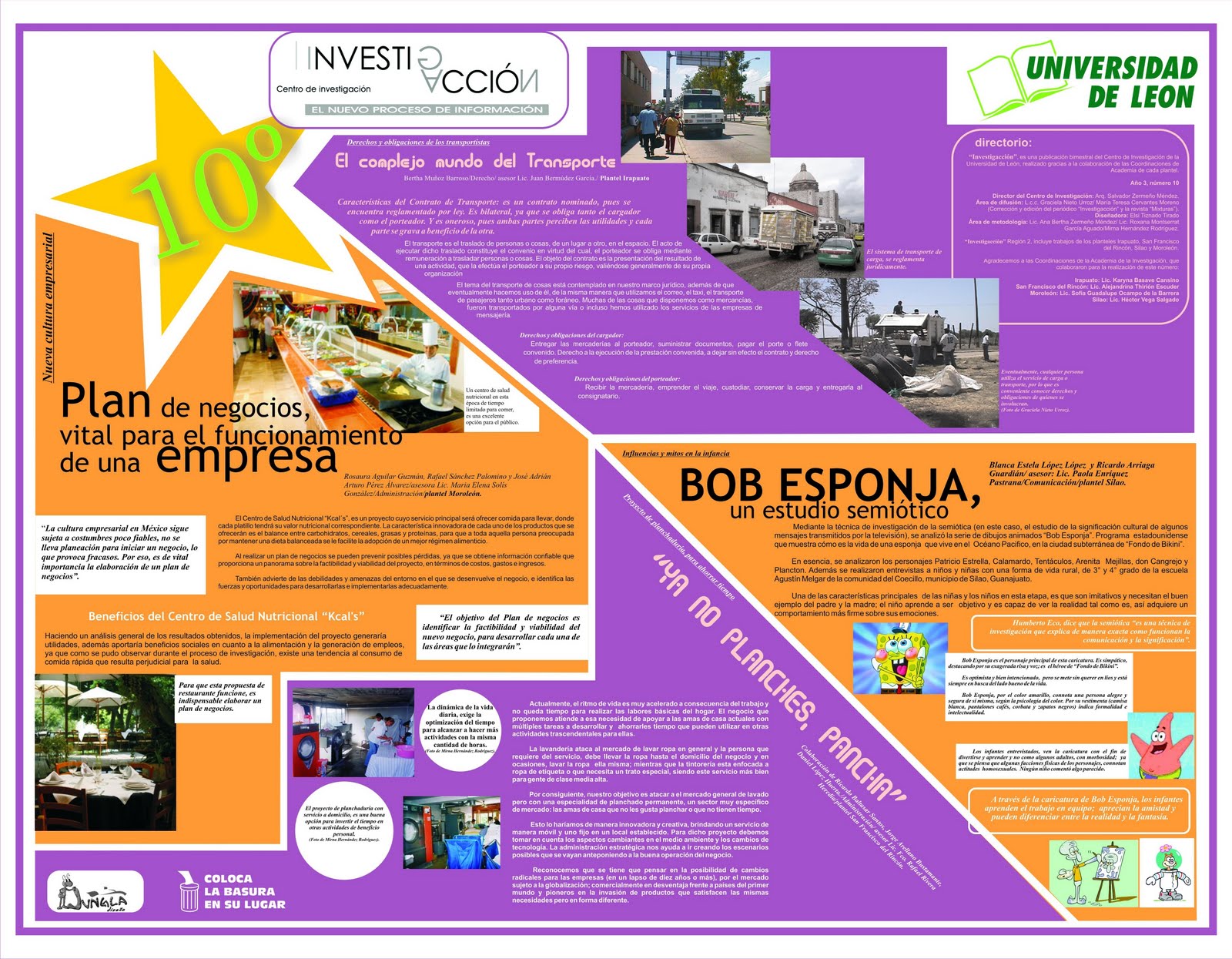 Periódico InvestigAcción (archivo).: Periódico Mural No. 10