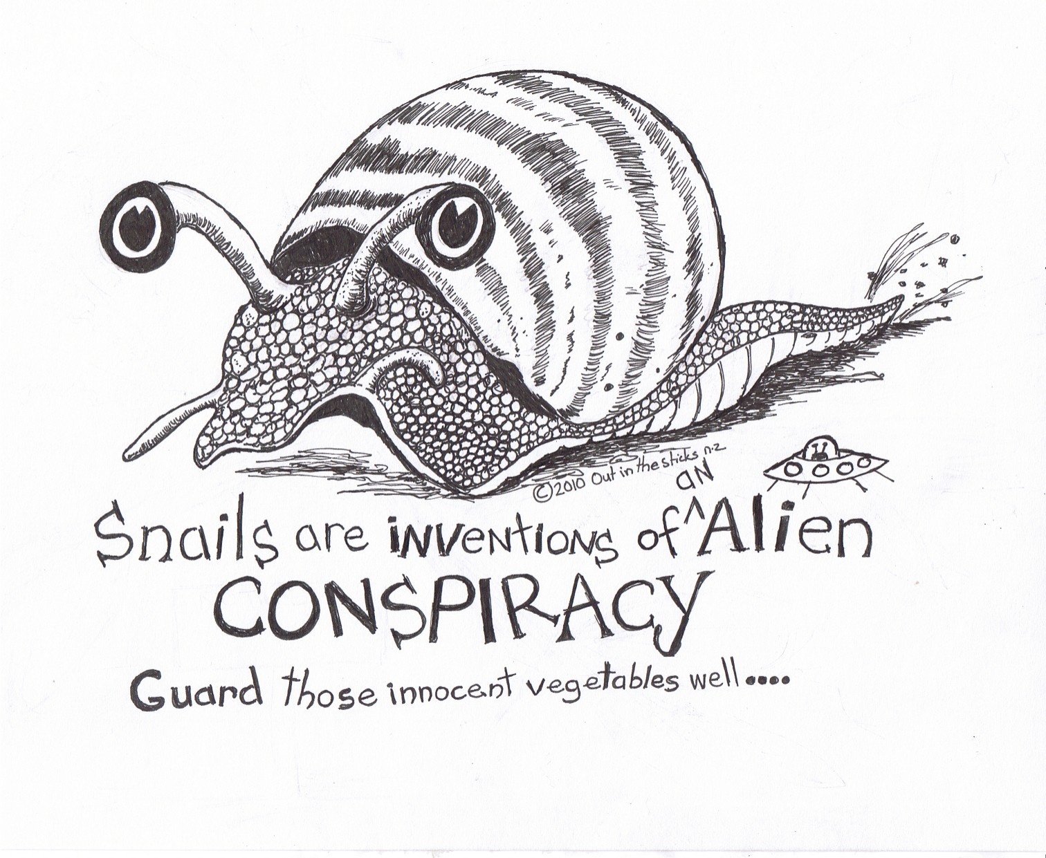 Bad attitude Chicken and mutant alien snails attack!