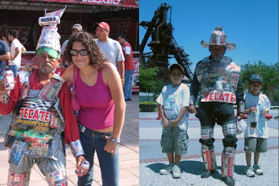 Monterrey, México: El Tecate Man en Monterrey México