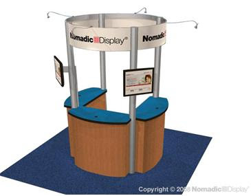 Trade Show Display Booths: Nomadic Display Kiosks