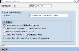 An SAP Consultant: ABAP - Creating transaction code for TMG