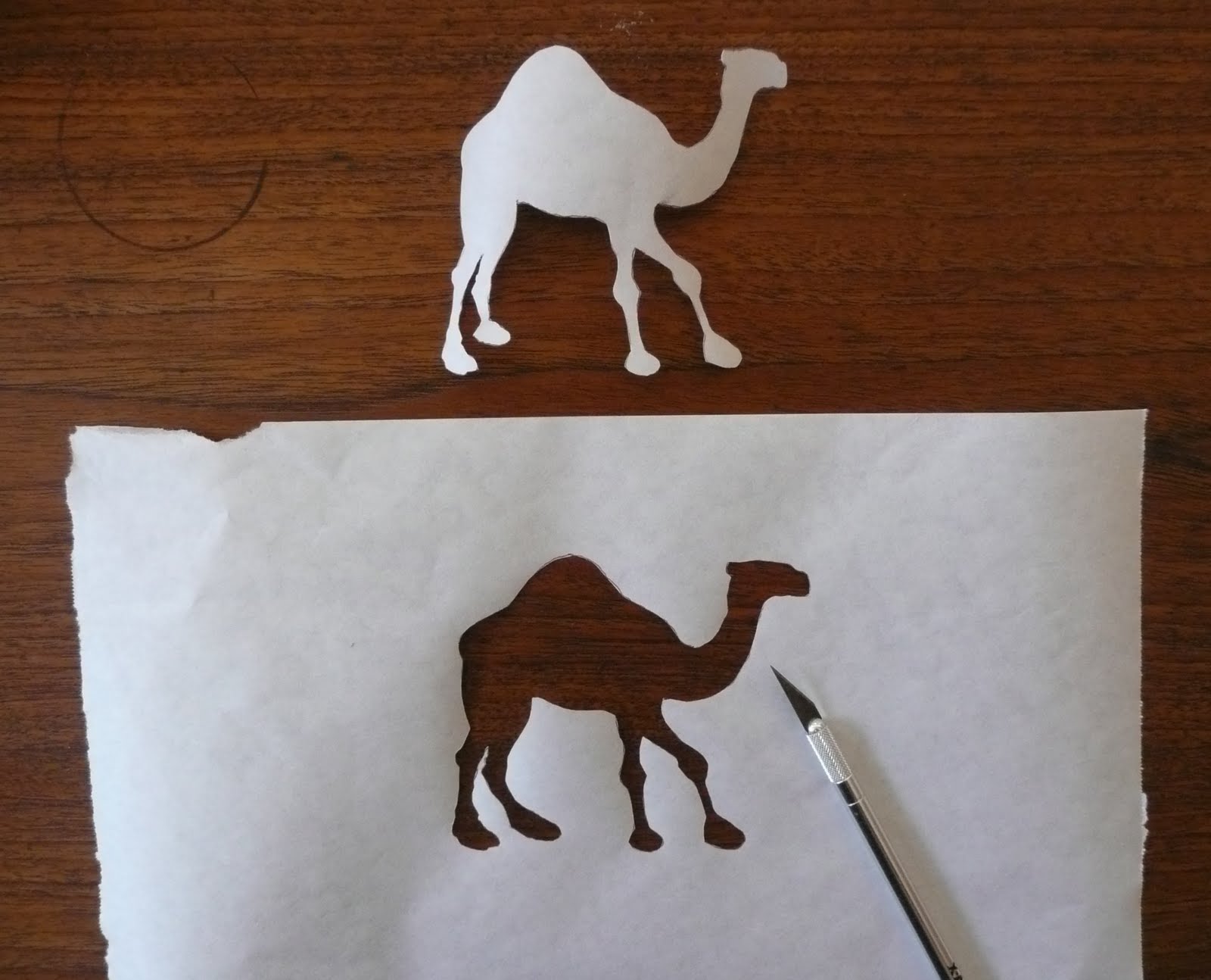 More of This and That: Freezer Paper Stenciling