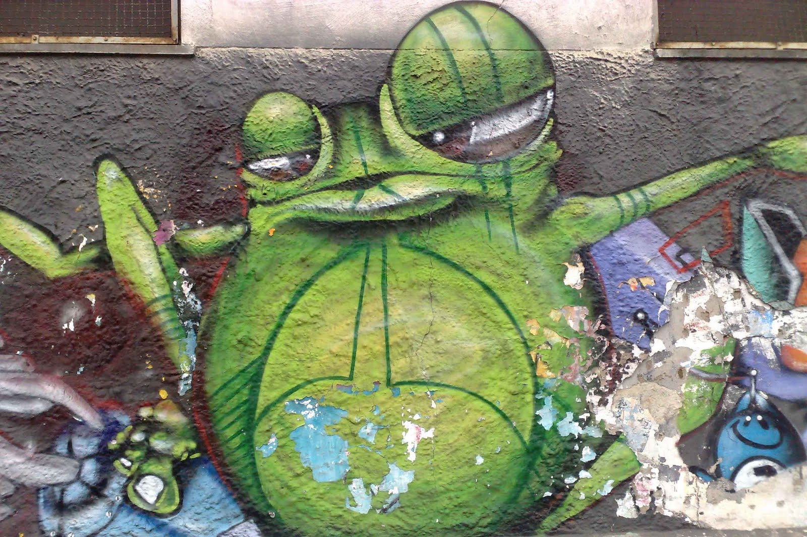 graffiti e desenhos: SAPO CURURU