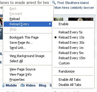 Auto refresh web page for Firefox | practicable