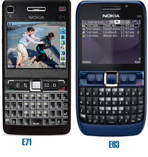 MOBEIRE: B'Berry Javelin and Bold - Nokia E71 Vs E63