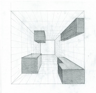 Design & Visualization: One-point Perspective practice