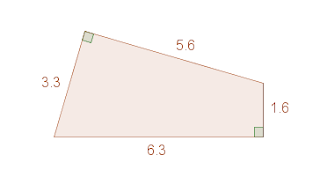 Word Problems: Quadrilateral Area 1