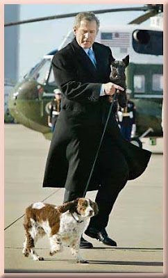 Pet Pedia: President Bush with "Scottish Terriers"