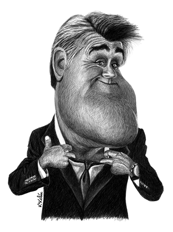 Kikelin caricaturas: Jay Leno