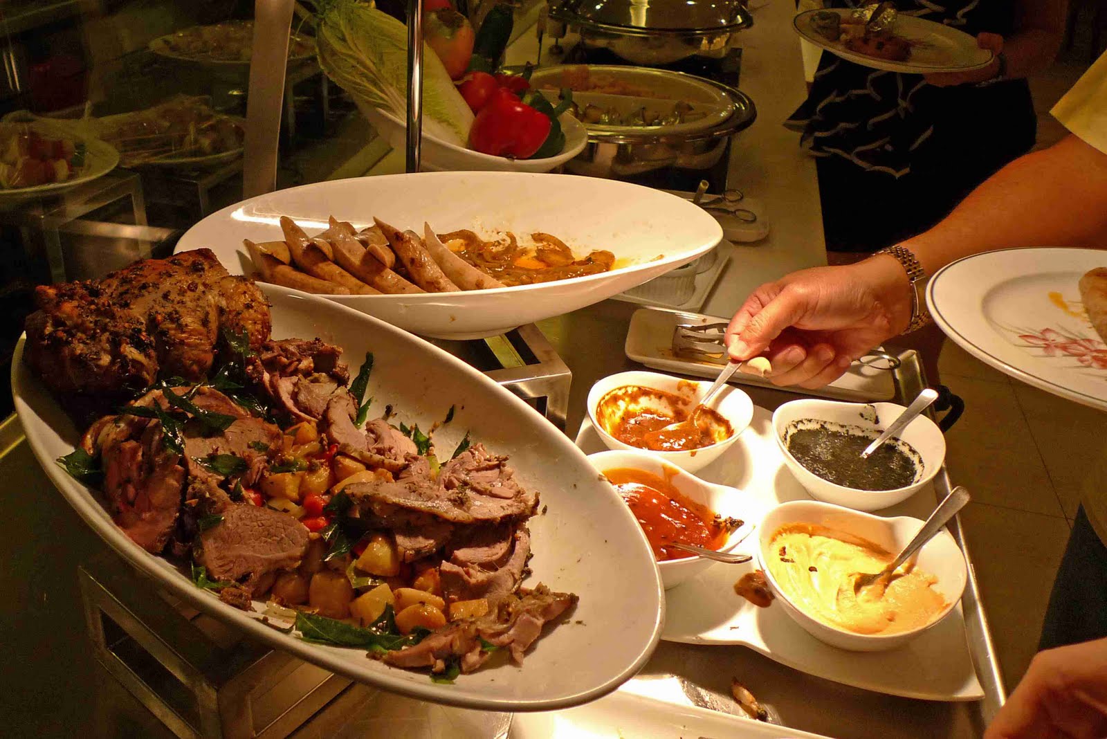 Eating in Kuching - Dinner at the Orchid Garden Coffeehouse