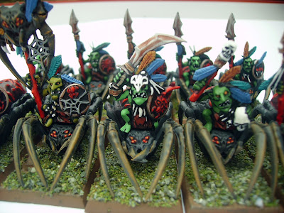 Montyhaul's models: Forest Goblin Spider Riders