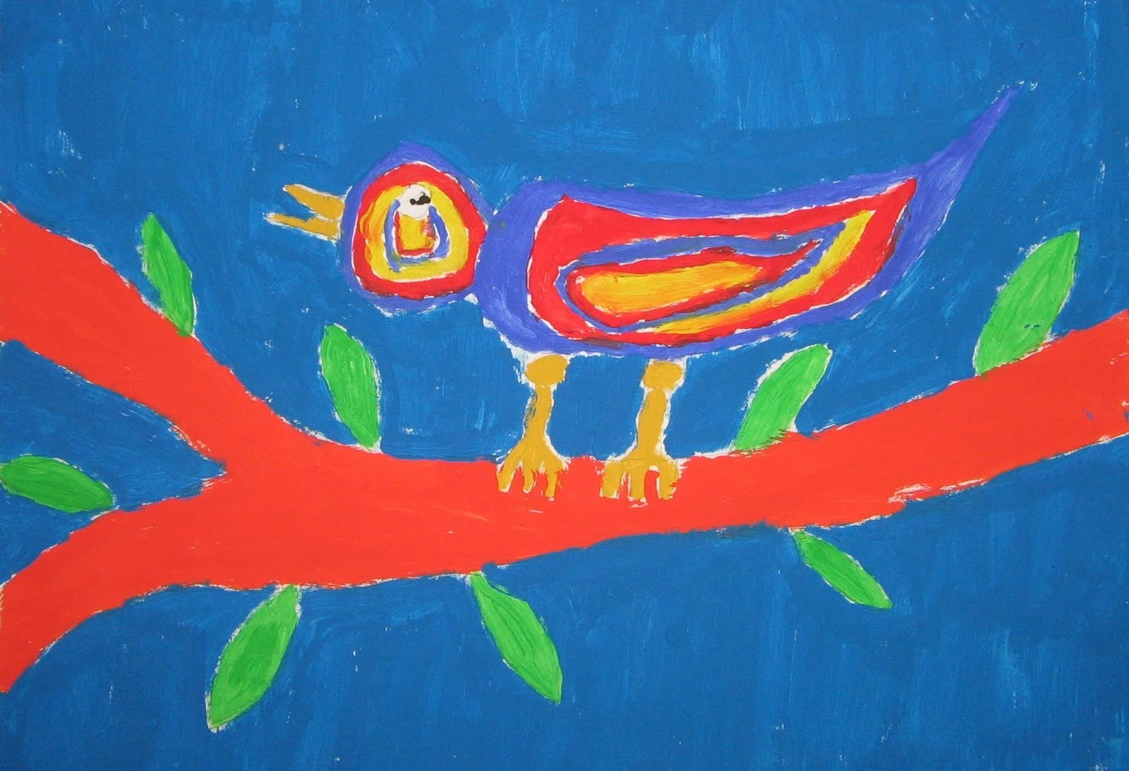 PAGINI PENTRU CULOARE: "Pasari pe cer", contrastul cald-rece