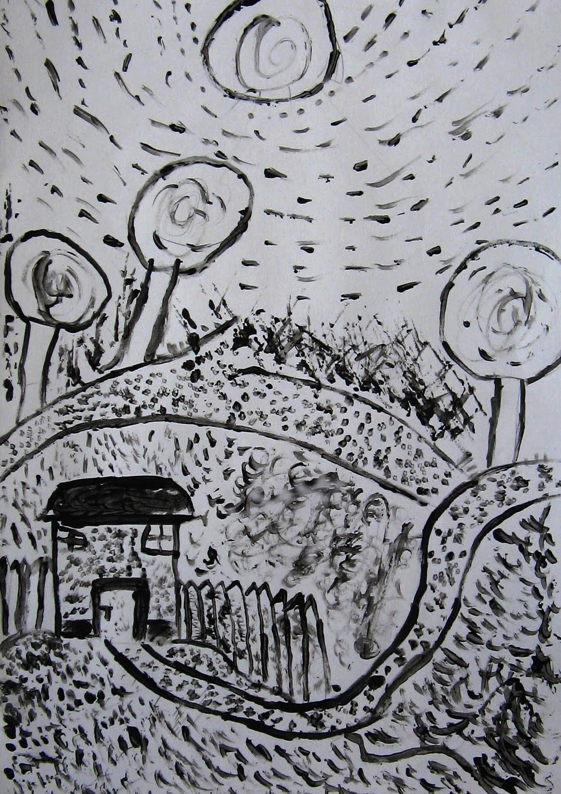 PAGINI PENTRU CULOARE: Expresivitatea punctului, liniei si petei grafice