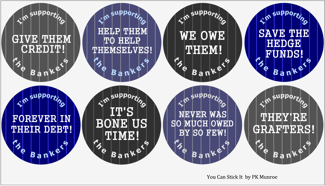 You can stick it: Free offer - get your genuine, peelable, Anti-Banker ...