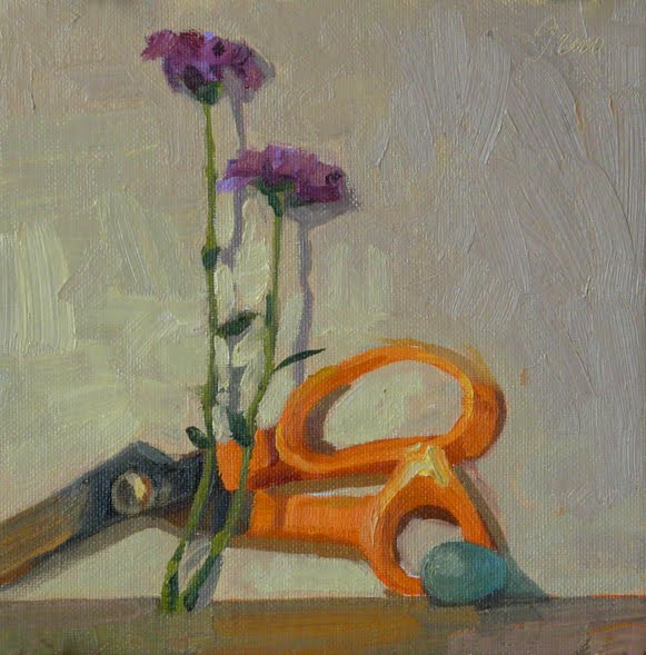 Christopher Greco: Scissors and Spring - Daily Painting, Scissors ...