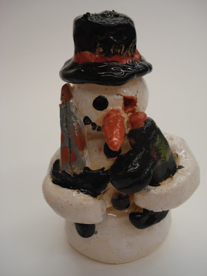 a faithful attempt: Clay Snowmen