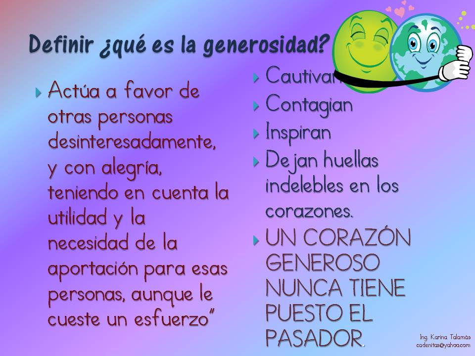 Desde la trinchera...: VIVIR LA GENEROSIDAD EN FAMILIA