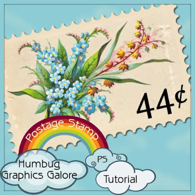 Humbug Graphics Galore: Postage Stamp in Photoshop