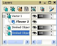 Humbug Graphics Galore: Frayed Edge Flower