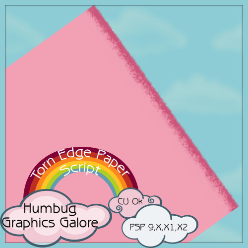 Humbug Graphics Galore: Torn Edge Paper Script