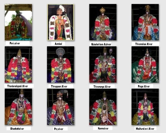 Hare Krishna: 12 Alvars - 108 Divya Desams - 4000 Divya Prabandham