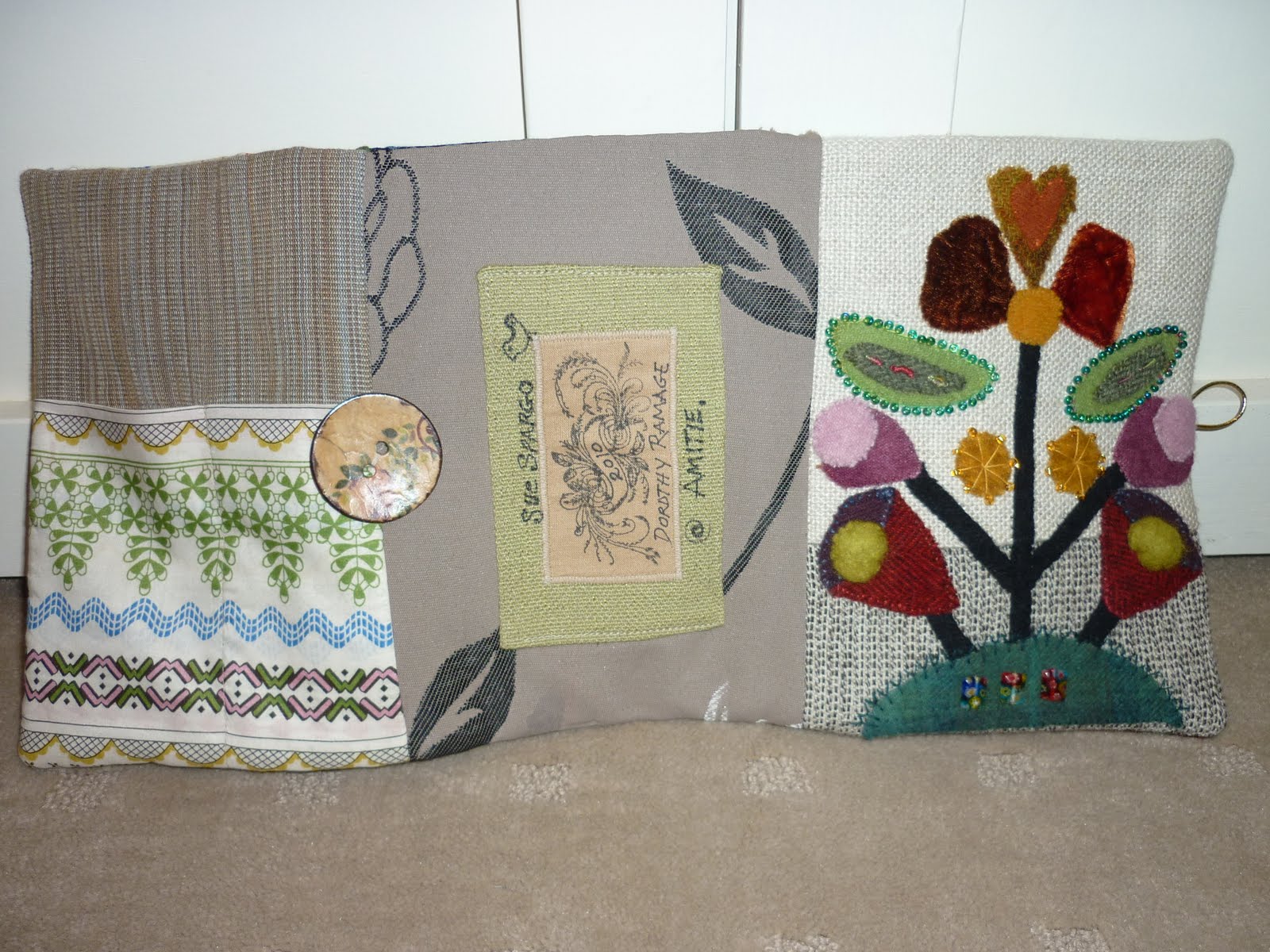 Dorothy's threads of life: Sue Spargo's " Greta" Needleroll