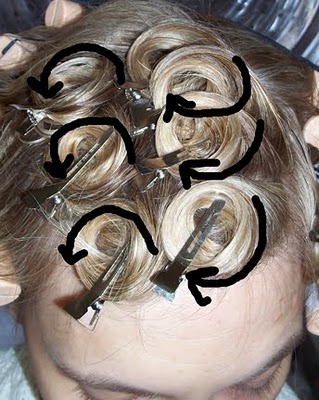 Sarah Smiles: Pin Curls....Vintage Hair Tutuorial Part 1