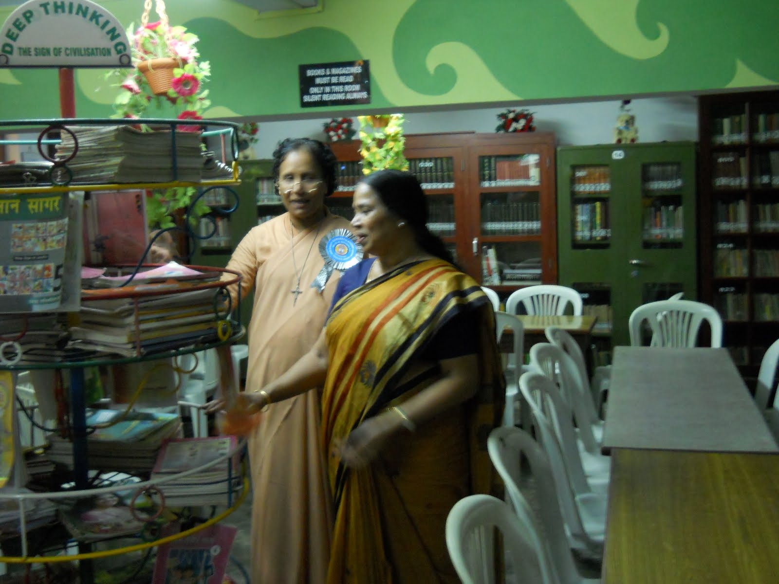 St.Teresa's AIHSS, Kannur: School Library