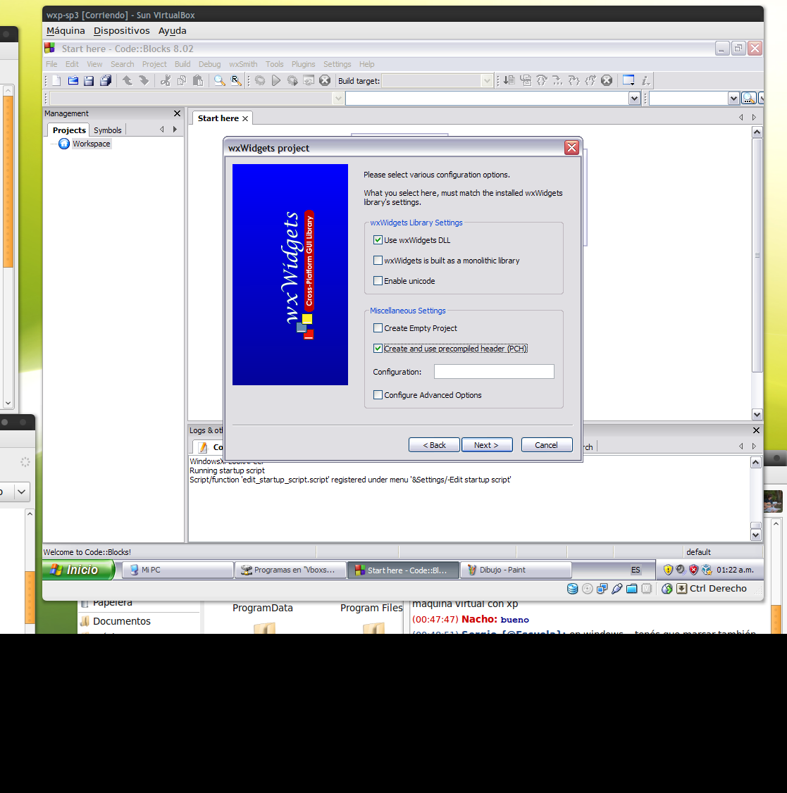 El Laboratorio: Configurando wxWidgets para Code::Blocks en Windows