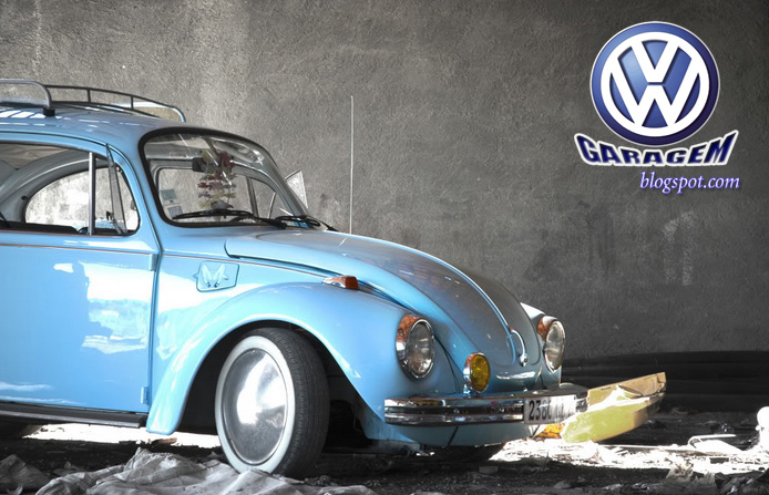 VW Garagem: Inaugurando a VW Garagem: Fusca Azul