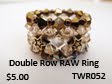 The Work Room: TWR013 Double Row R.A.W Ring Tutorial
