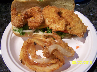 Big Dude's Eclectic Ramblings: Shrimp And Fish Hoagie, Sub, Po’ Boy