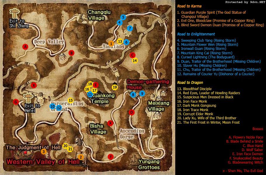 9Dragons Online: Guide Quest for each Maps - 9Dragons