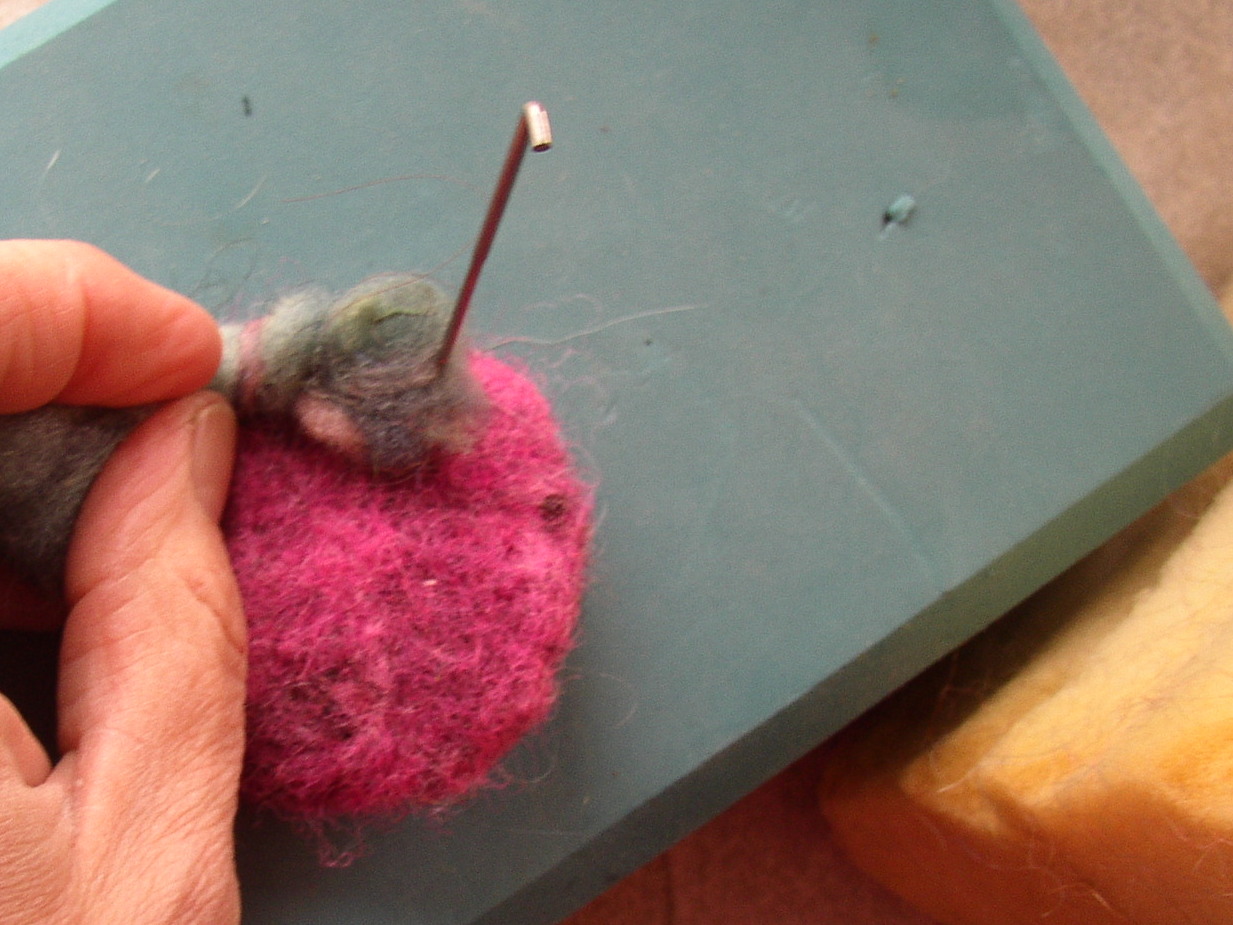 PURPLE ROSE FIBER: How To Make Needle Felted Bowls - Part 2