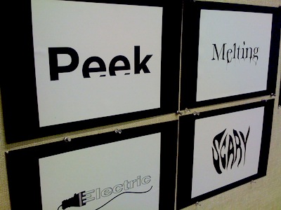 Bakersﬁeld College / Art Department: Typography Fall 2010, Expressive Word