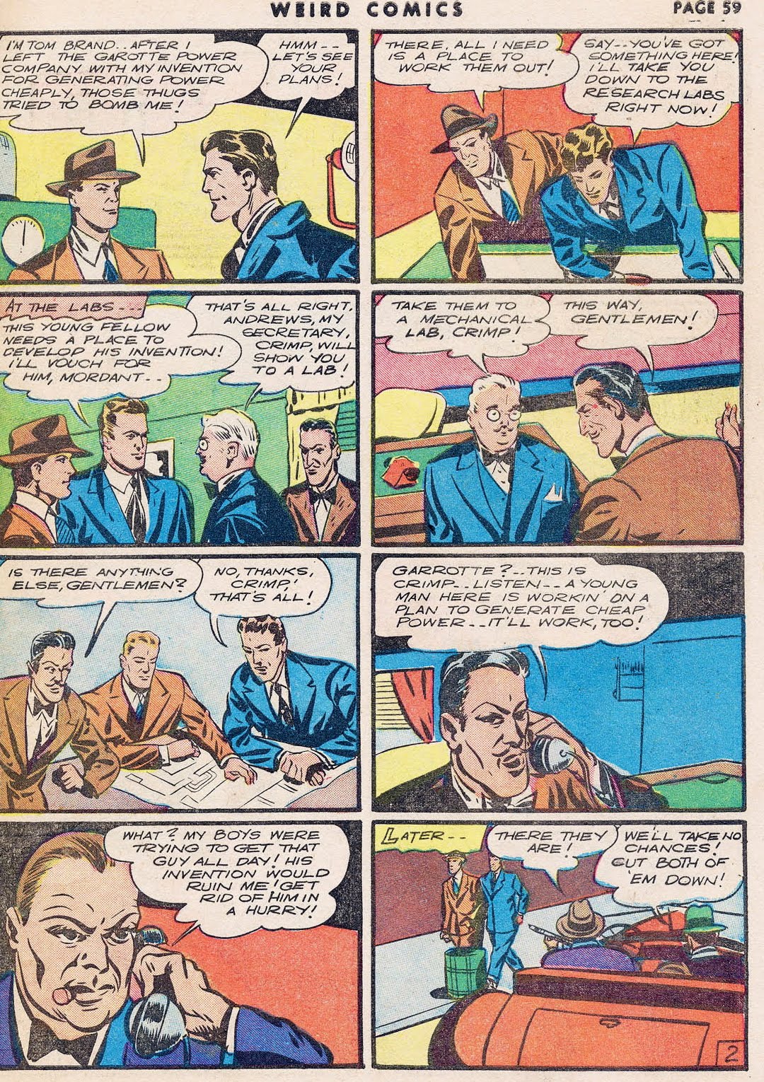 Four-Color Shadows: Dynamo-Weird Comics-1941